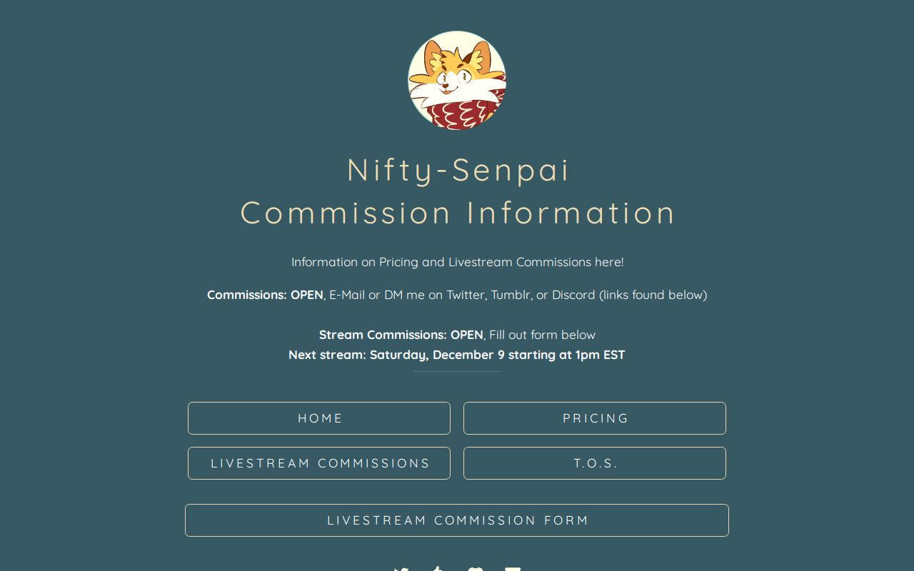 Nifty-Senpai Commission Information